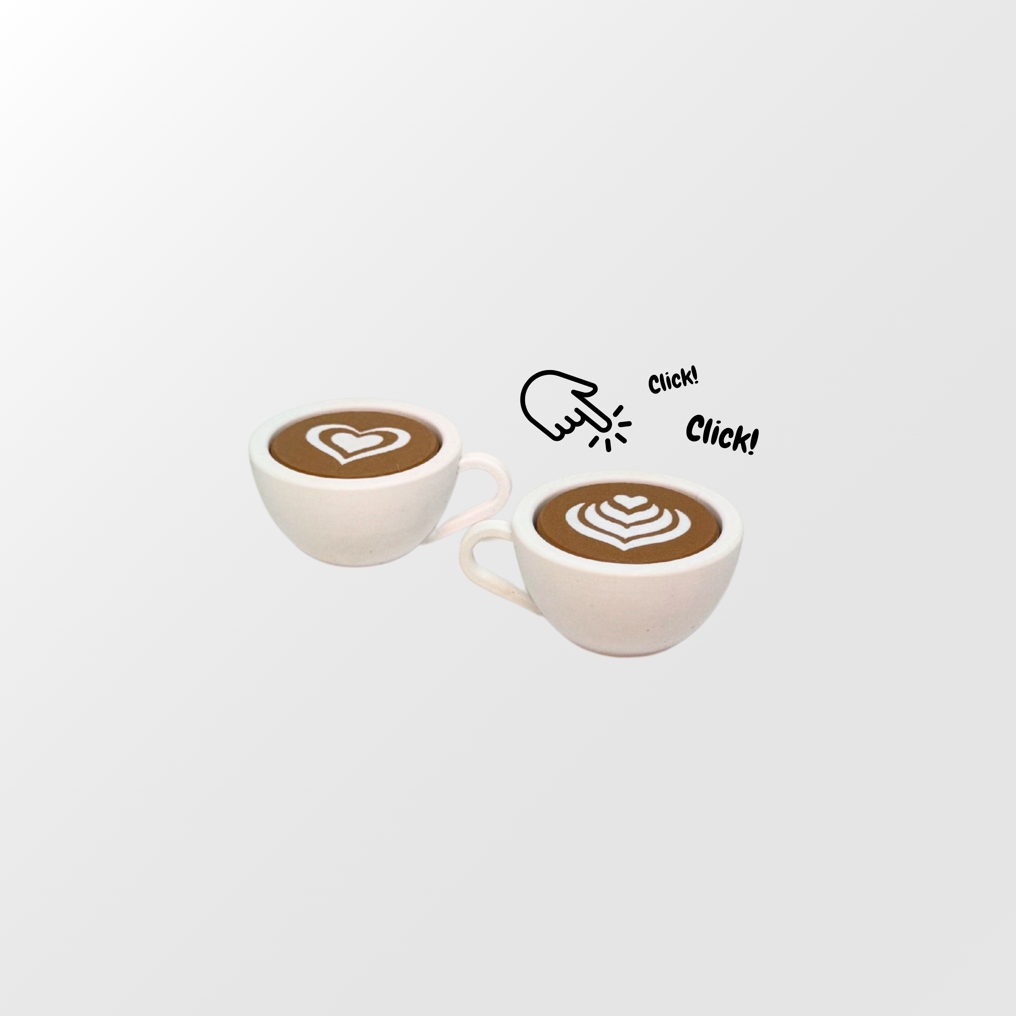 Coffee Tea Cup Clicker Fidget Toy – poly lab.