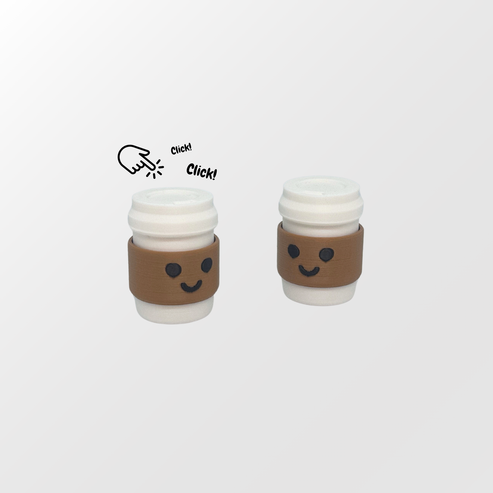 Coffee Cup Clicker Fidget Toy – poly lab.